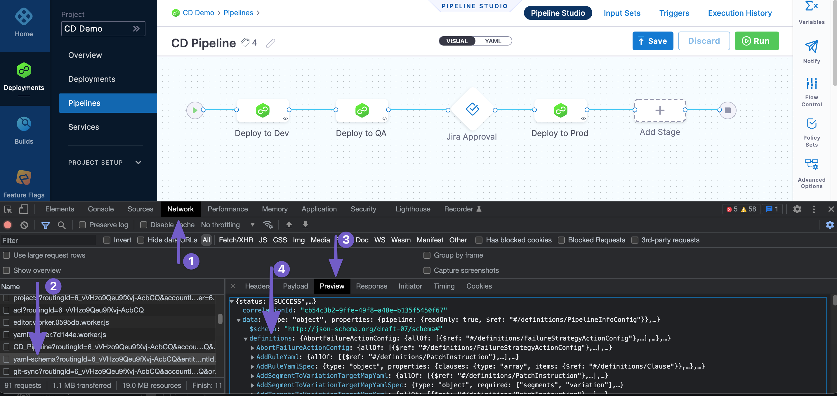 YAML Reference Pipelines Harness Developer Hub